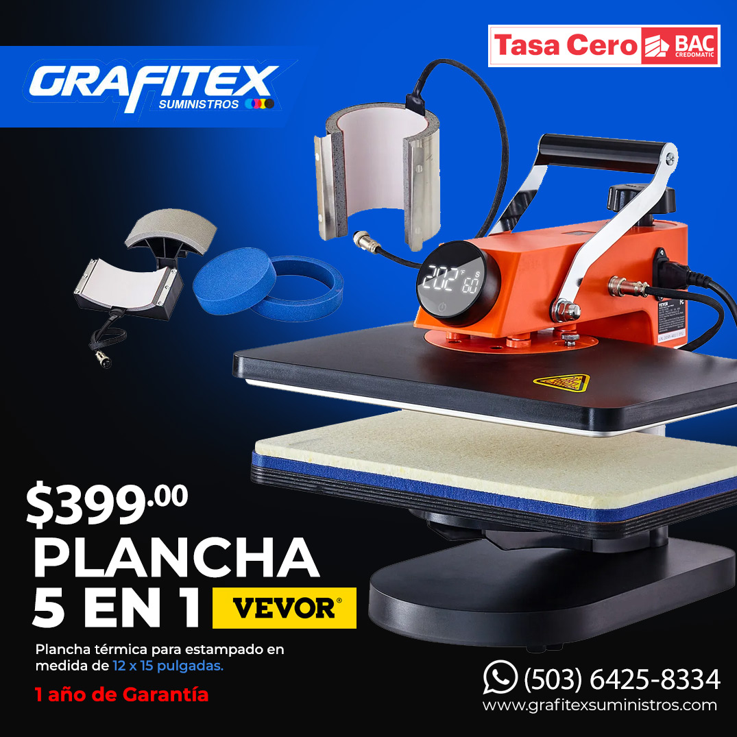 Planchas Térmicas - Grafitex Suministros